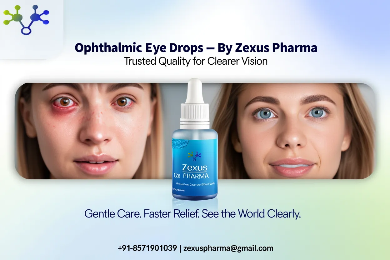 Ophthalmic Eye Drops – By Zexus Pharma | Trusted Quality for Clearer Vision